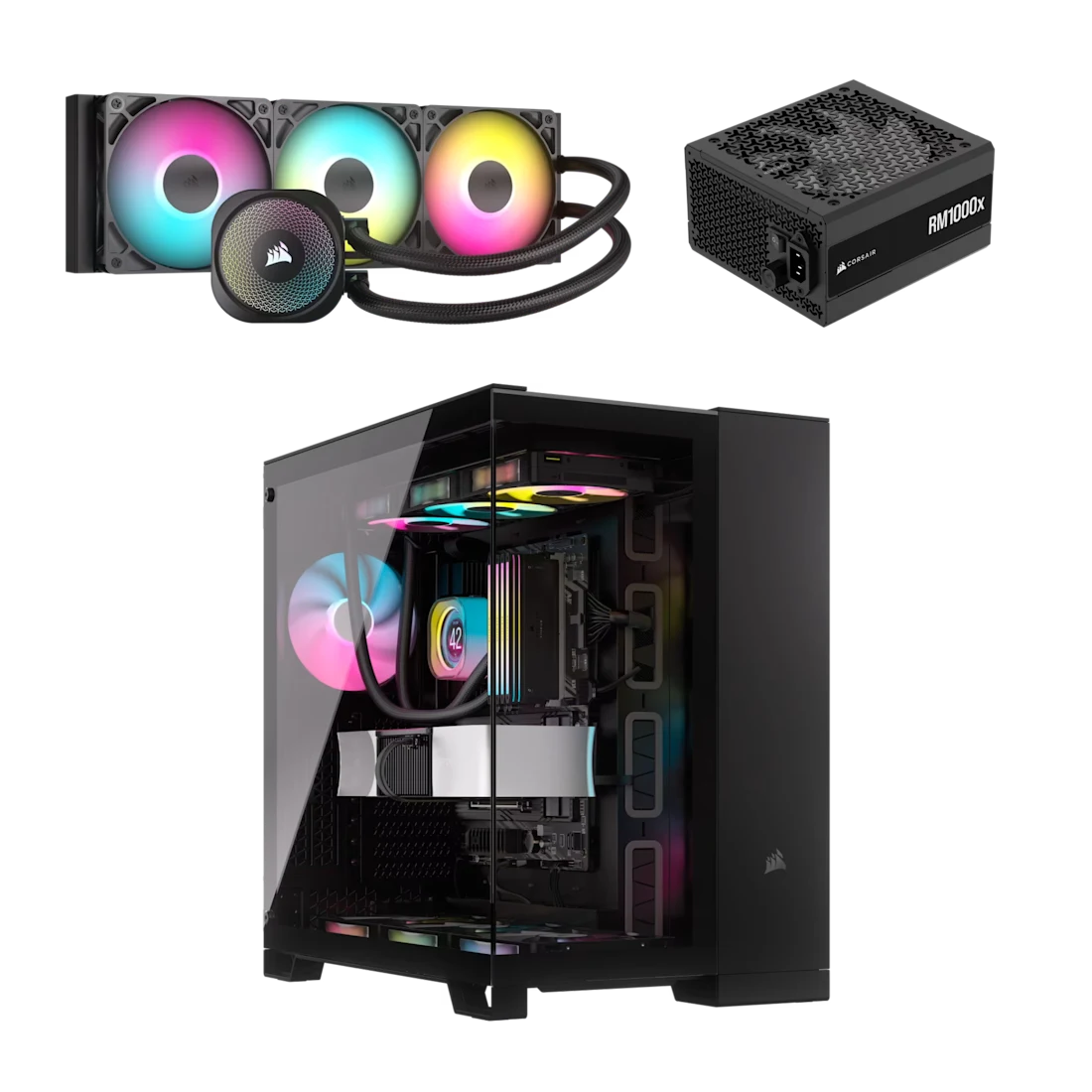 6500X RGB TG Black All-in-One Bundle