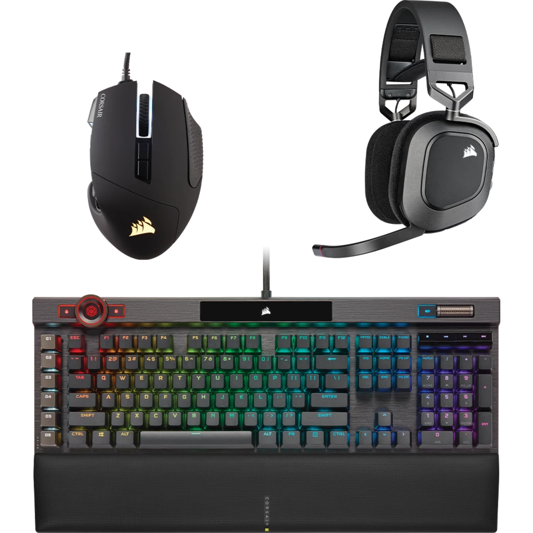 K100 OPX Keyboard + SCIMITAR ELITE Mouse + HS80 WIRELESS Headset