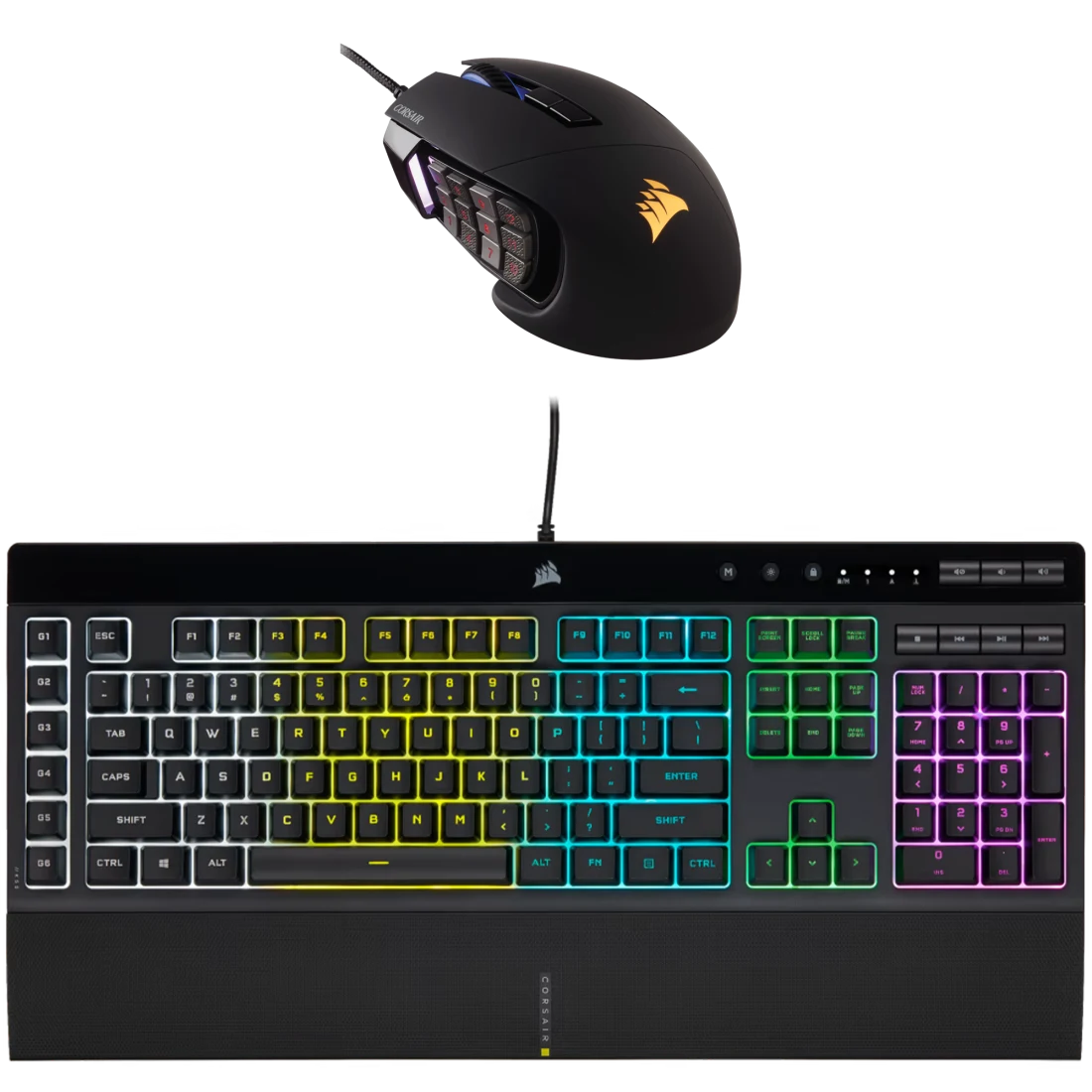 Corsair MMO Gaming Bundle - K55 Pro Keyboard and Scimitar Pro Mouse