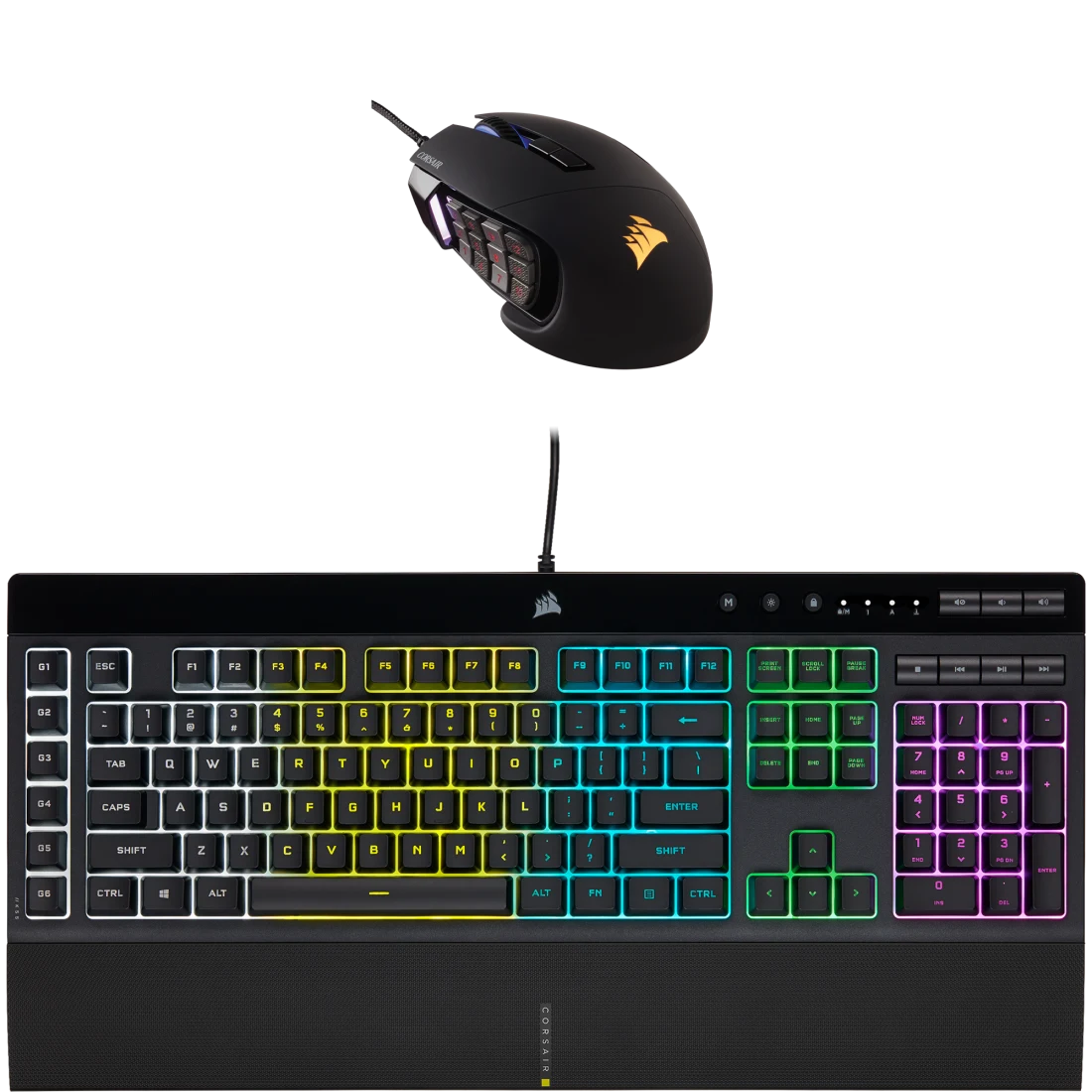 Corsair MMO Gaming Bundle - K55 Pro Keyboard and Scimitar Pro Mouse