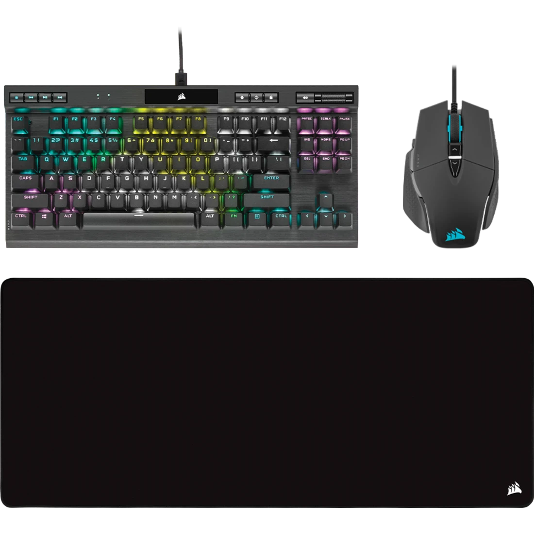 K70 TKL Keyboard + M65 WIRED Mouse + MM350 PRO Mouse Pad