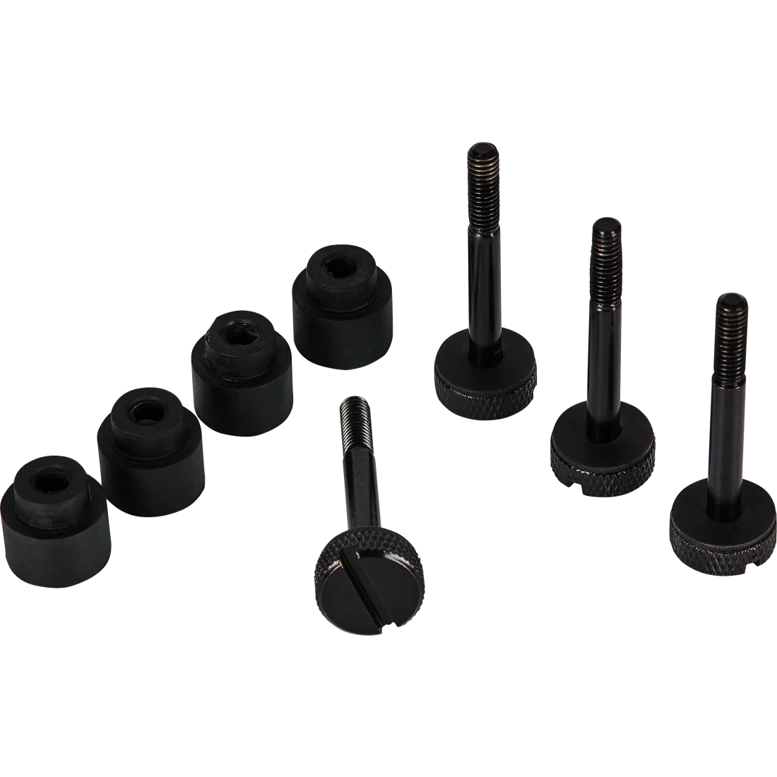 Crystal 680X RGB Top Tempered Glass Hex Screws, Black