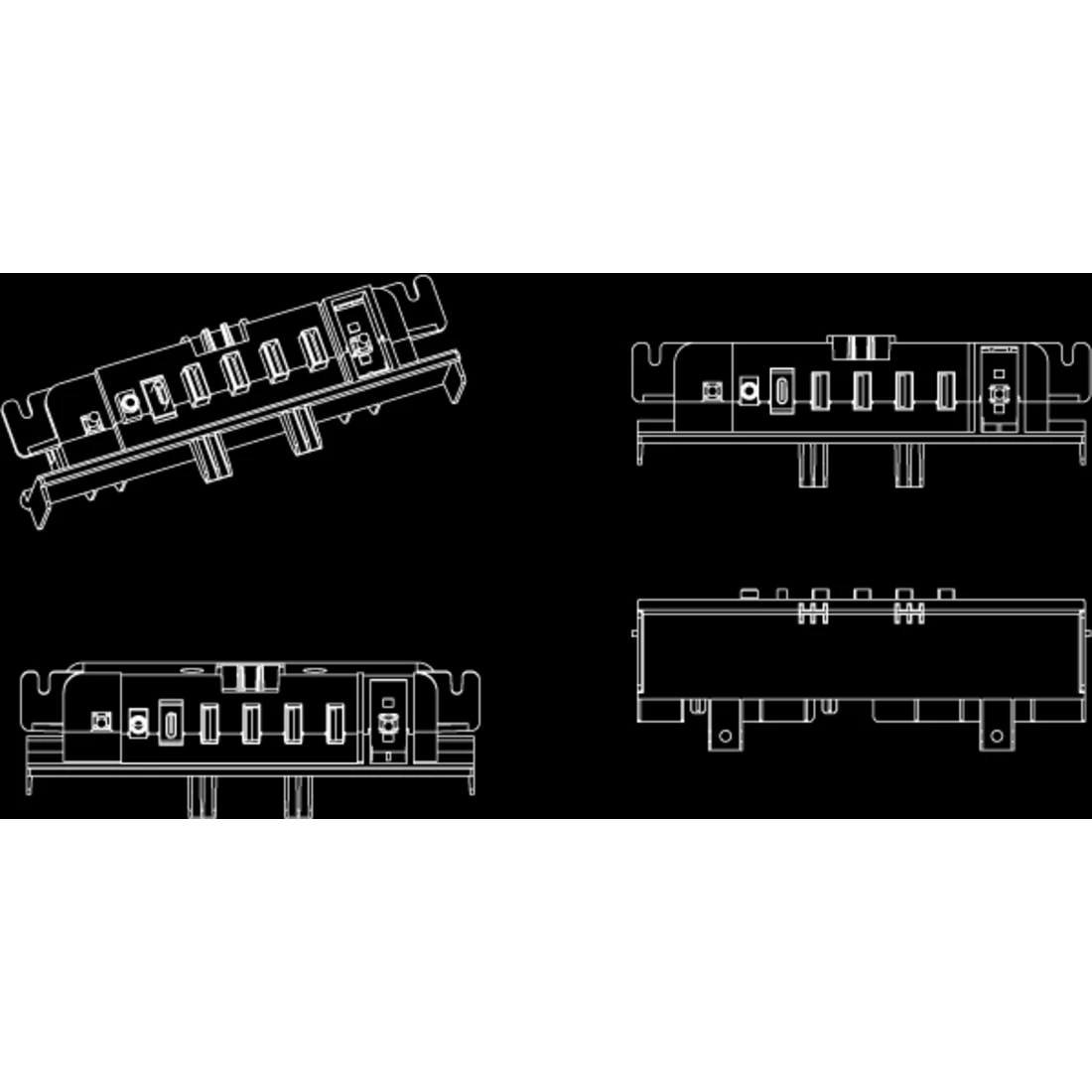 iCUE 5000T I/O Panel, White