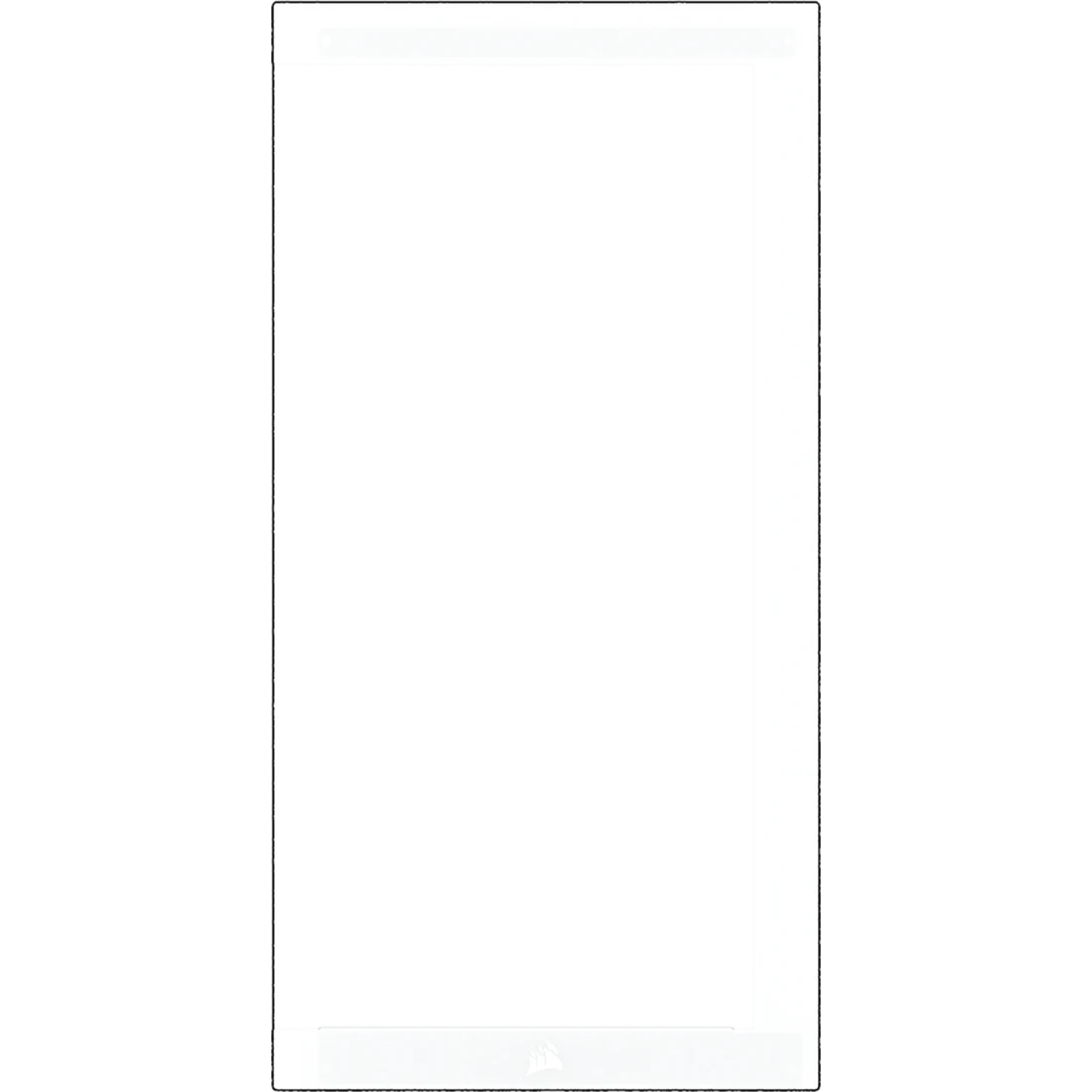 3500X Front Glass Panel, Black