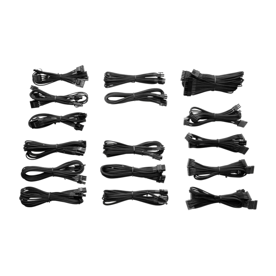 AX1200i Professional Individually Sleeved Modular Cables — Black