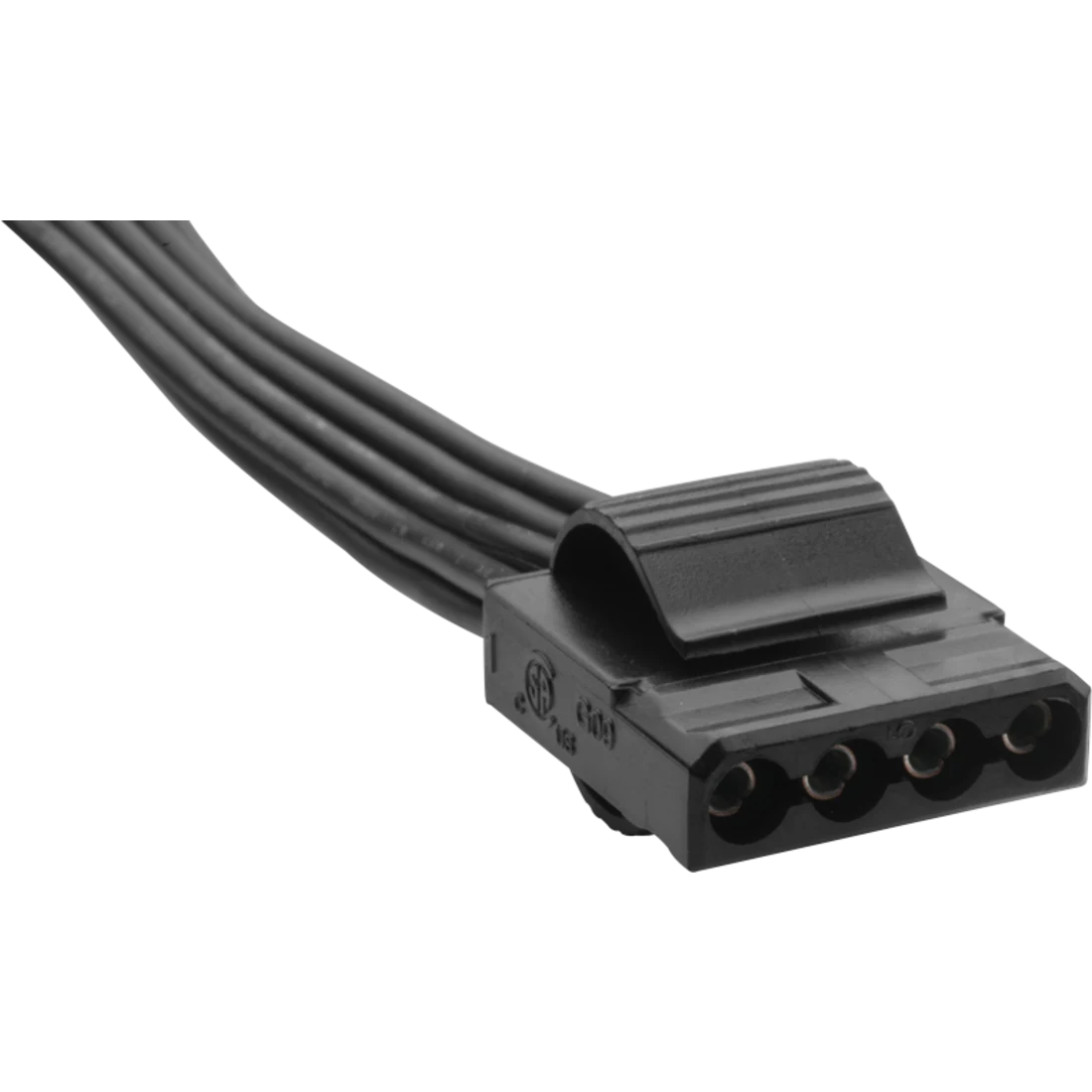 Type 3 Flat Black Peripheral Cable With 4 Connectors