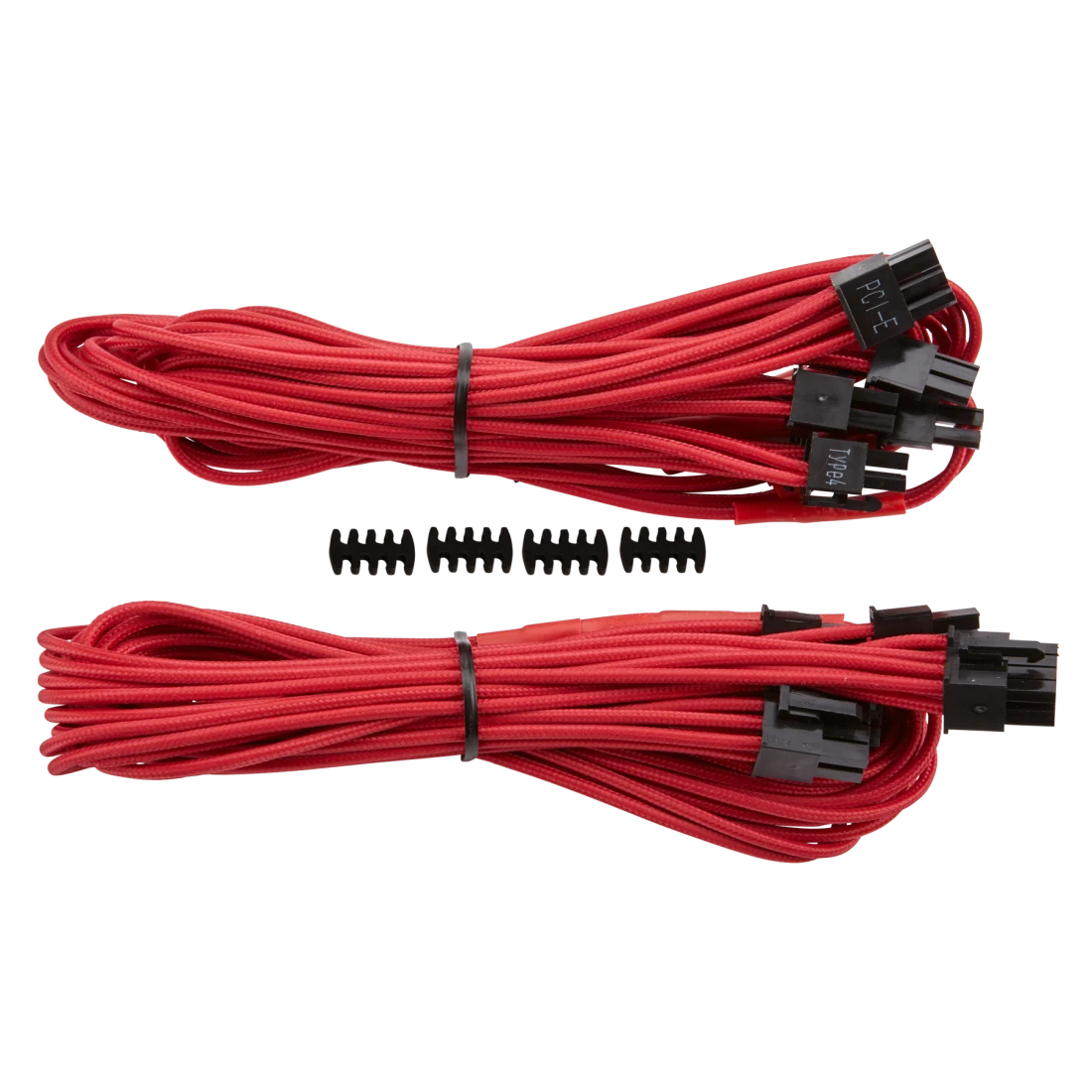 Premium Individually Sleeved PCIe Cables with Dual Connectors, Type 4 ...