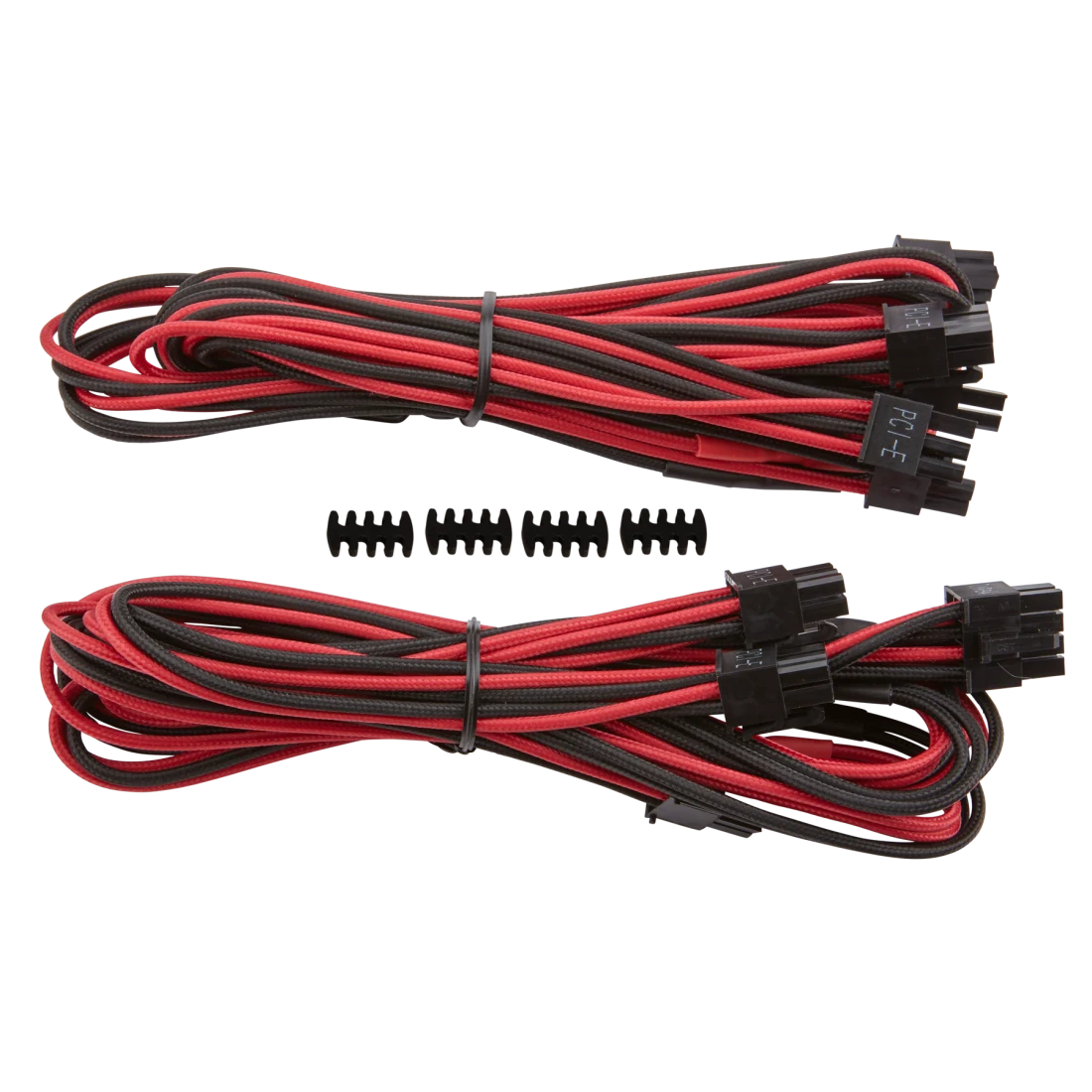 Premium Individually Sleeved PCIe Cables with Dual Connectors, Type 4 ...
