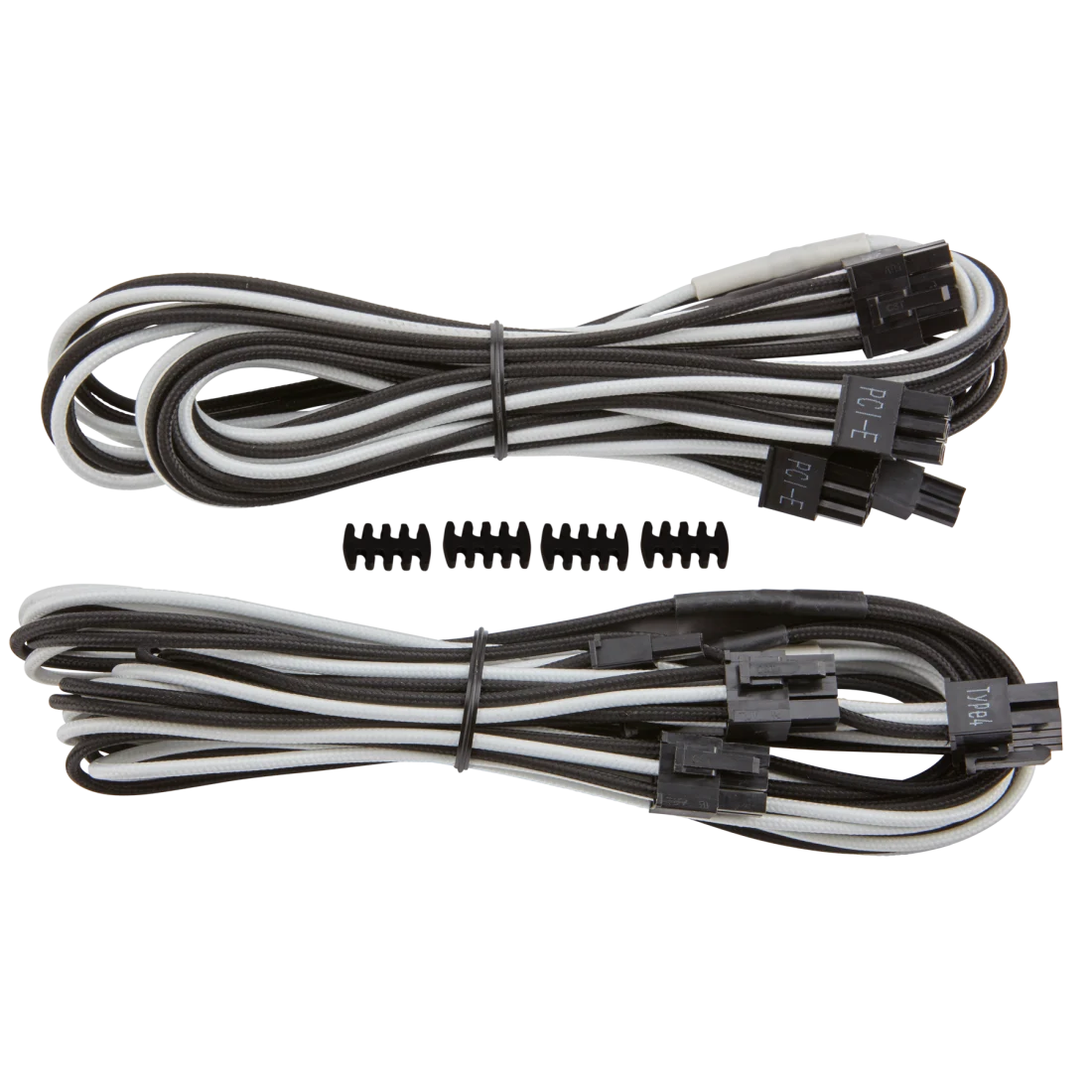 Premium Individually Sleeved PCIe Cables with Dual Connectors, Type 4 ...