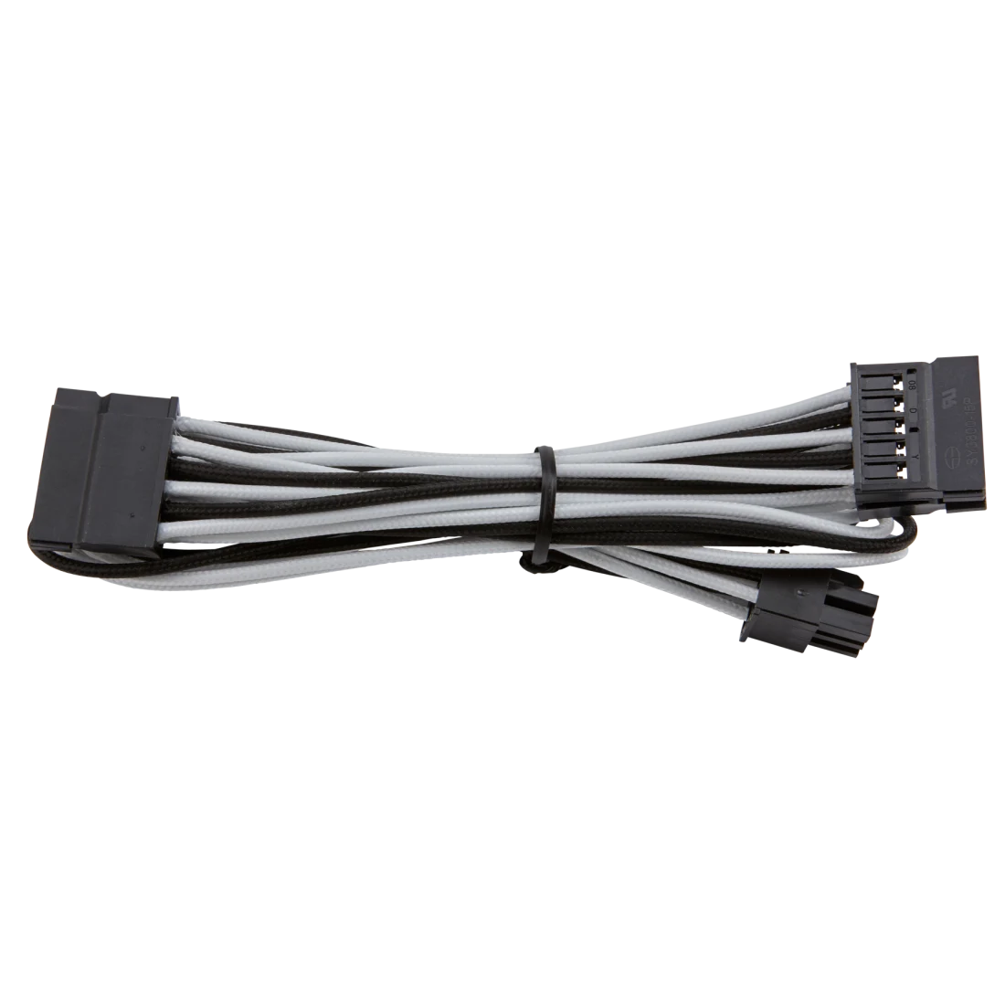 Premium Individually Sleeved SATA Cable, Type 4 (Generation 3) - White ...