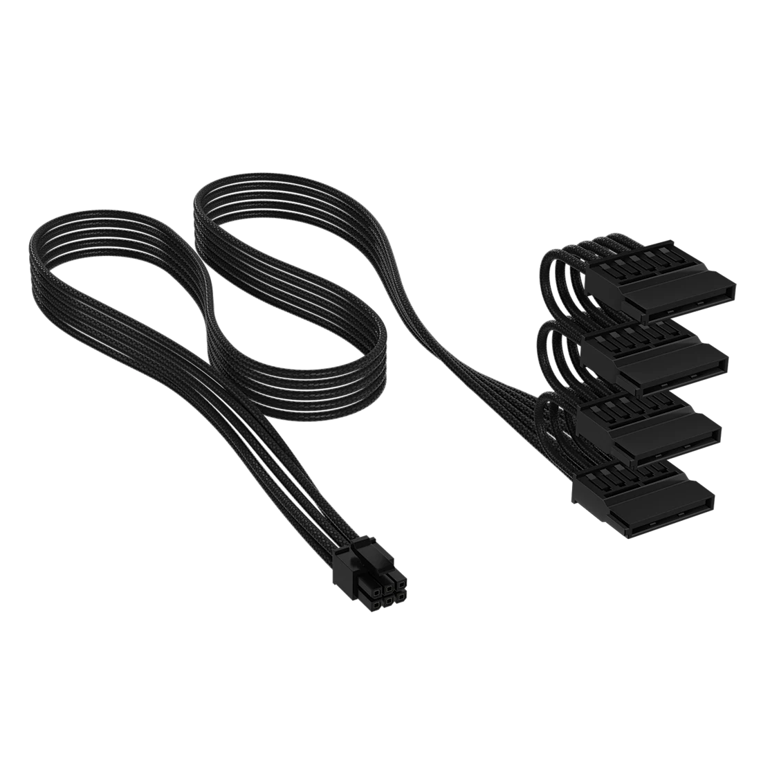 Elite Premium Individually Sleeved SATA Power Cable (4 connectors) Type ...