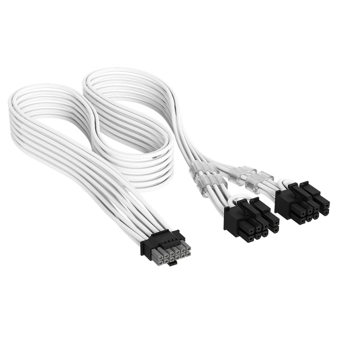 Elite Premium Individually Sleeved, PCIe 12V-2x6 to 2x 8-pin (6+2 split ...