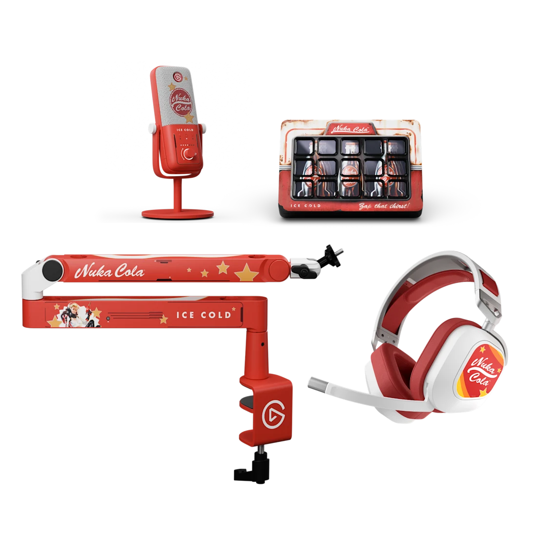 Nuka-Cola™ HS80 RGB Wireless Headset, Mic Arm LP, Wave: 3, and Stream ...