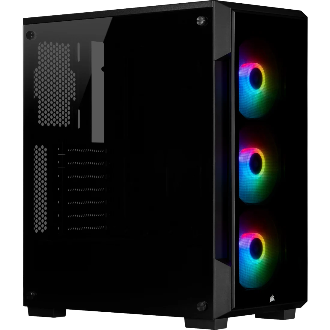 iCUE 220T RGB Tempered Glass Mid-Tower Smart Case — Black