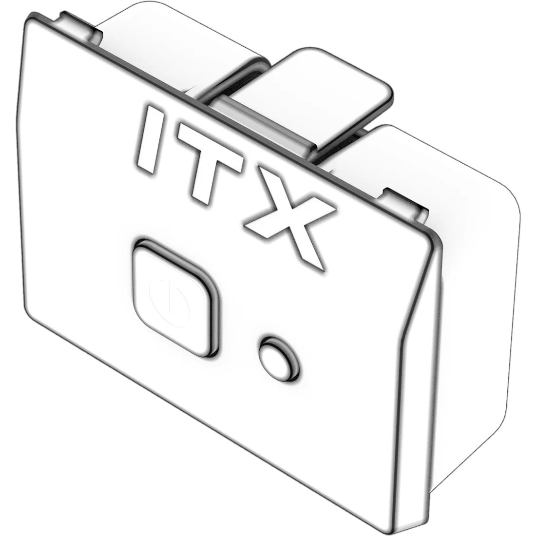 9000D/1000D Replacement ITX Power/Reset Switch, White