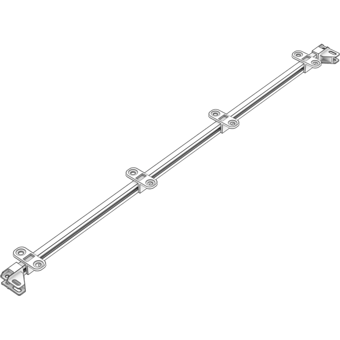 9000D Replacement InfiniRail™ Center Fan Rail, White