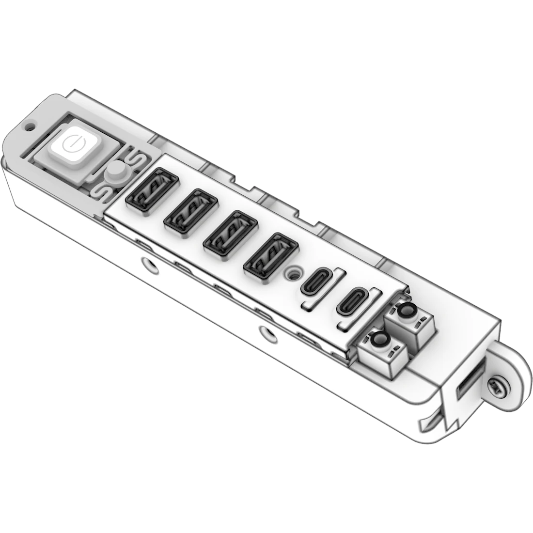 9000D Replacement Front I/O Assembly, White