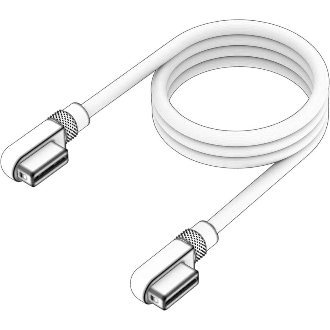 9000D 800mm, 90-to-90 iCUE LINK Cable, White