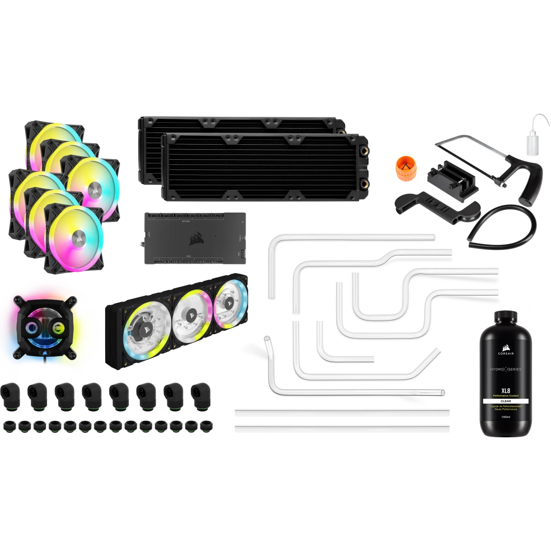 Hydro X Series iCUE XH5000i RGB PRO Pre-Bent Custom Cooling Kit