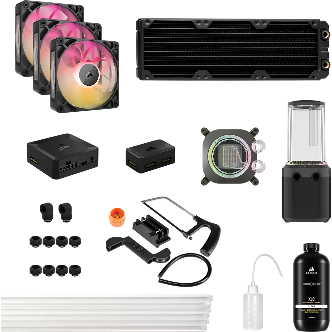 HYDRO Xシリーズ iCUE LINK XH505i RX 360 RGBカスタムクーリングキット