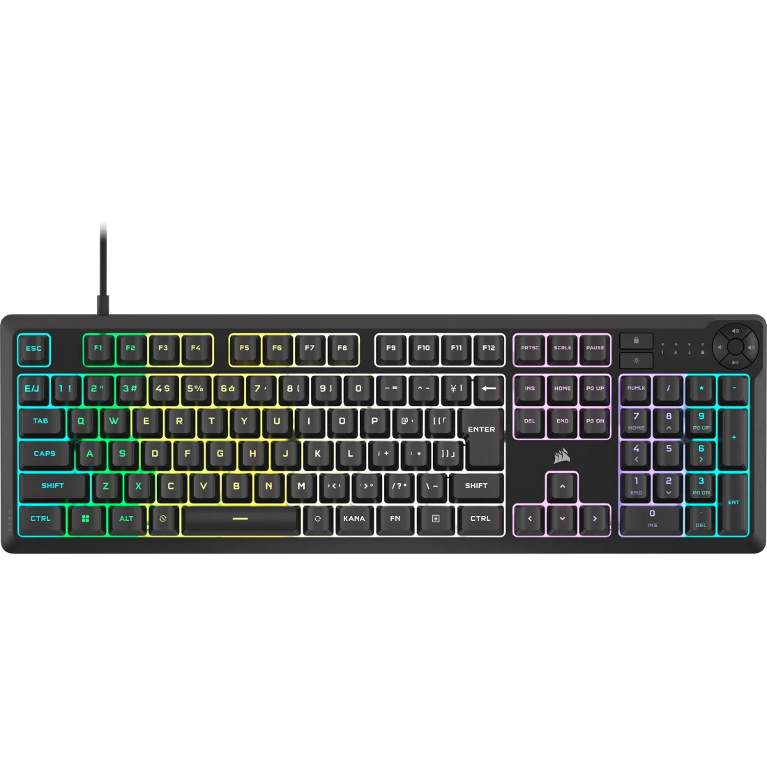 K55 CORE RGB ゲーミングキーボード — ブラック (JP)