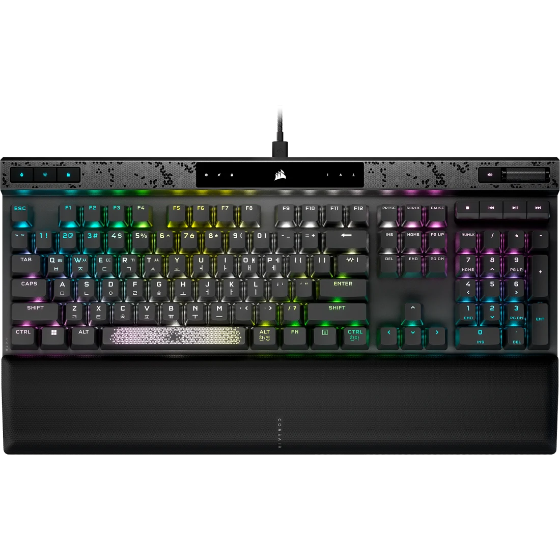 K70 MAX RGB 마그네틱 기계식 게이밍 키보드 - 조절식 CORSAIR MGX 스위치 - 스틸 그레이(KR)