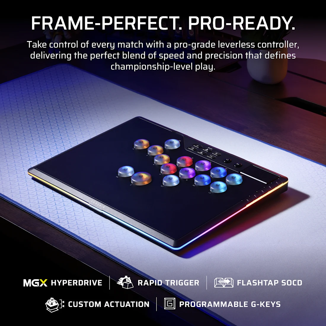NOVABLADE PRO WIRELESS Hall Effect Leverless Fighting Game Controller