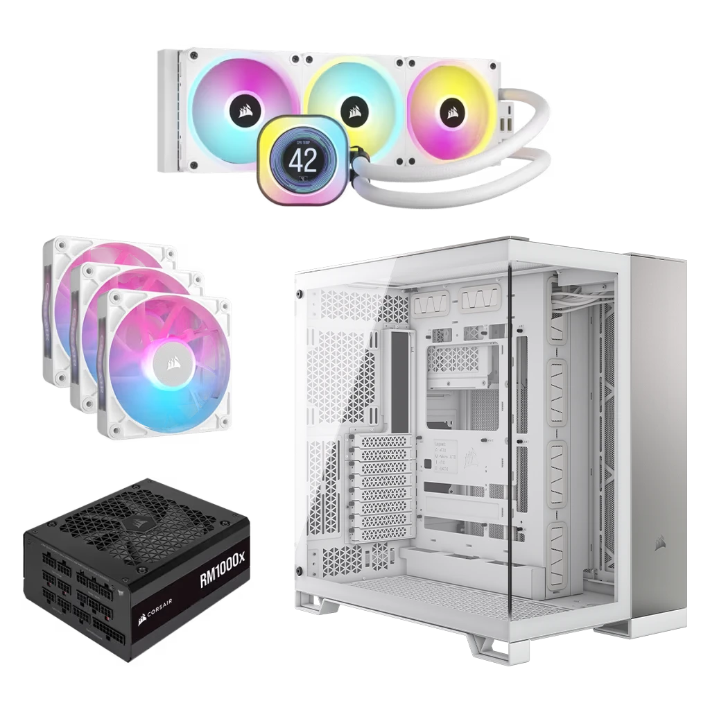 6500X White/Satin Gray Aluminum All-in-One Bundle