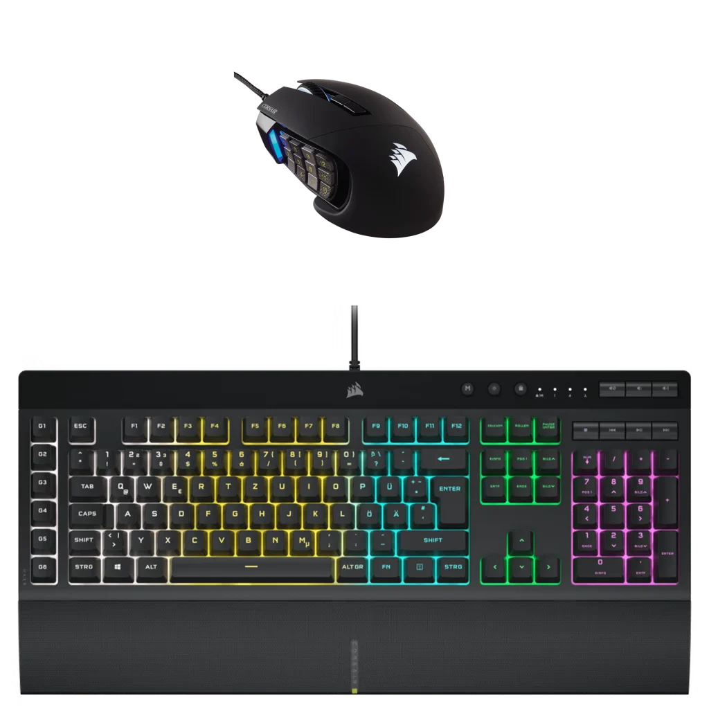 Corsair MMO Gaming Bundle - K55 Pro Keyboard and Scimitar Pro Mouse