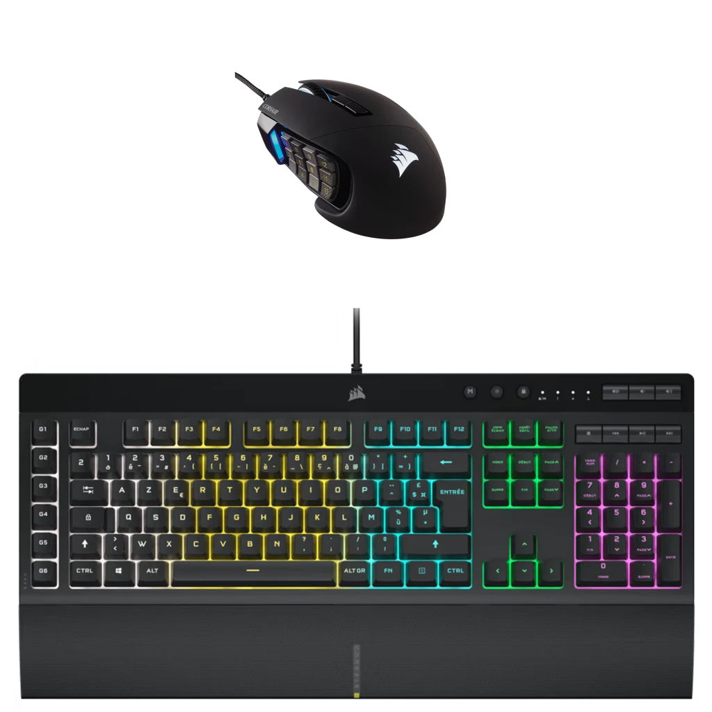 Corsair MMO Gaming Bundle - K55 Pro Keyboard and Scimitar Pro Mouse