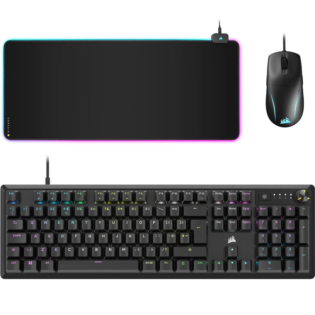 Corsair RGB Gaming Collection - K70 Core Keyboard, M75 Wired Gaming ...