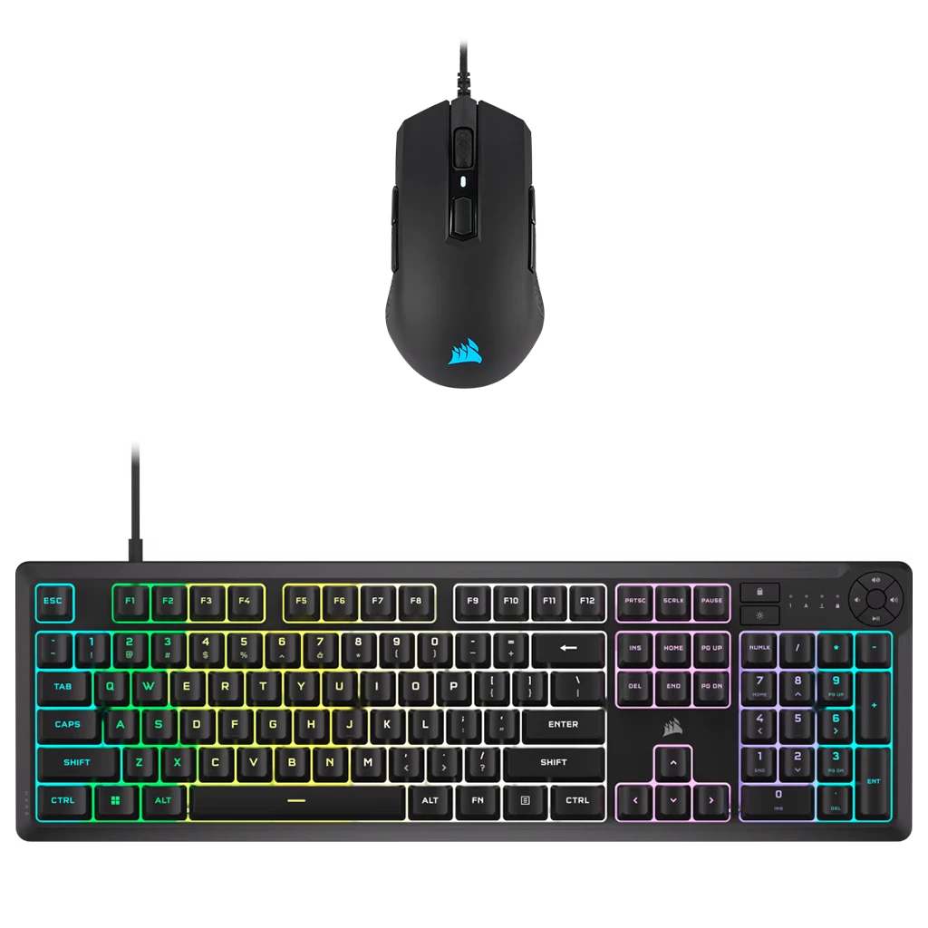 Corsair 2PC Starter Gaming Bundle - K55 Keyboard and M55 Mouse