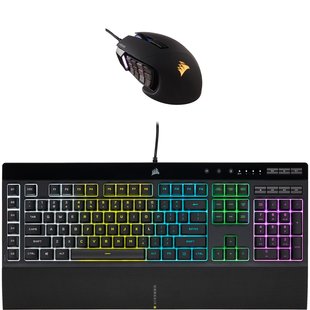 Corsair MMO Gaming Bundle - K55 Pro Keyboard and Scimitar Pro Mouse