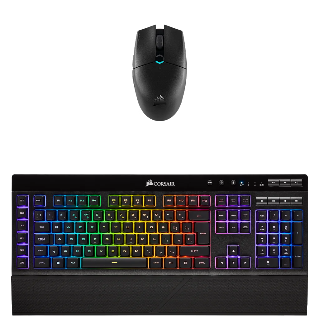 Corsair 2PC Wireless Gaming Bundle - K57 Wireless Keyboard and Katar ...