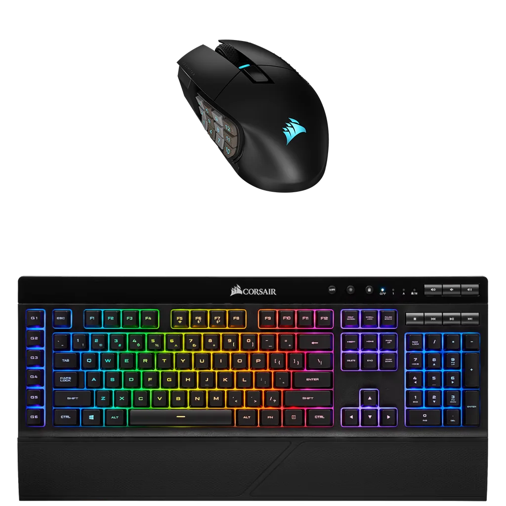 Corsair Wireless MMO Gaming Bundle - K57 Keyboard and Scimitar Elite Mouse