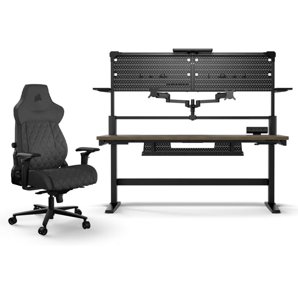Platform:6 Creator Desk - Wood with TC500 Luxe Black Chair