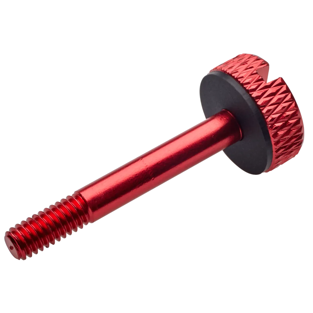 Crystal Series 570X Red Anodized Aluminum Thumbscrews