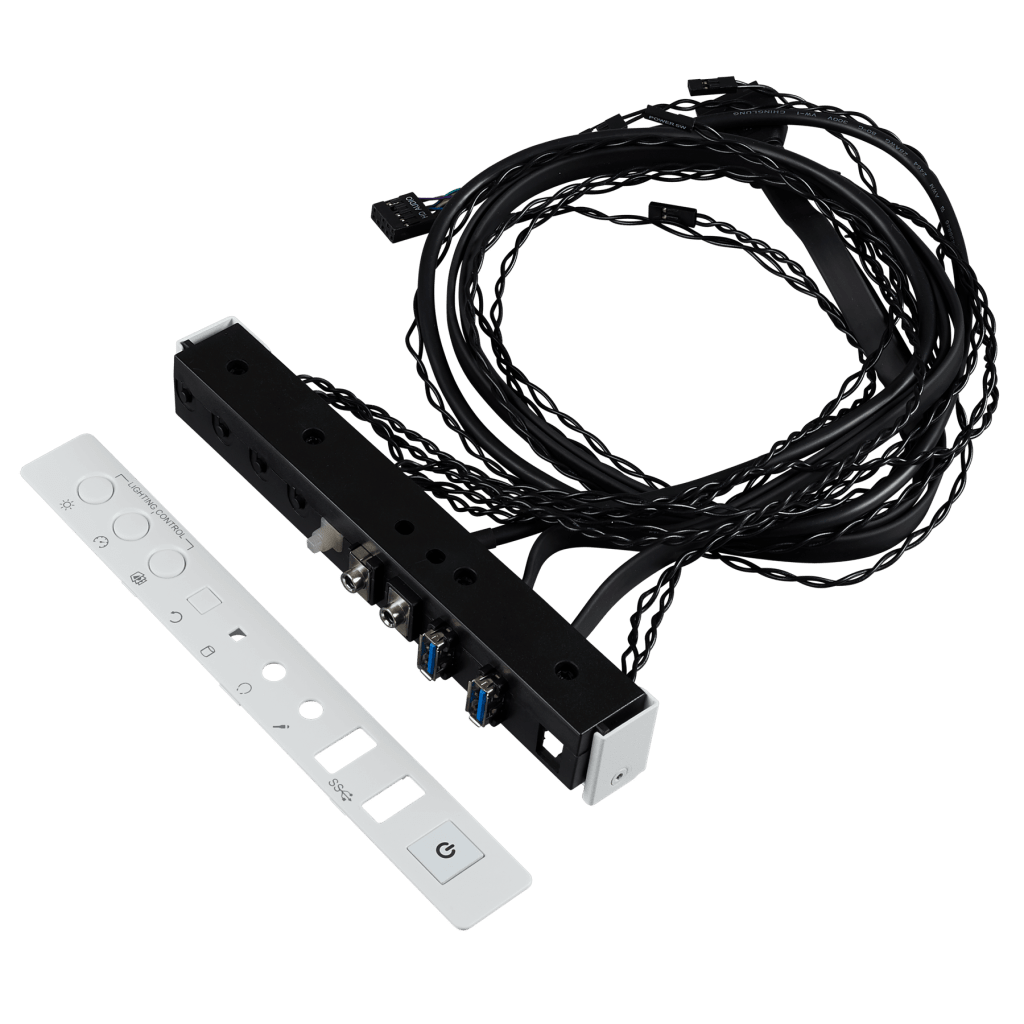 Crystal 460X RGB White I/O Panel