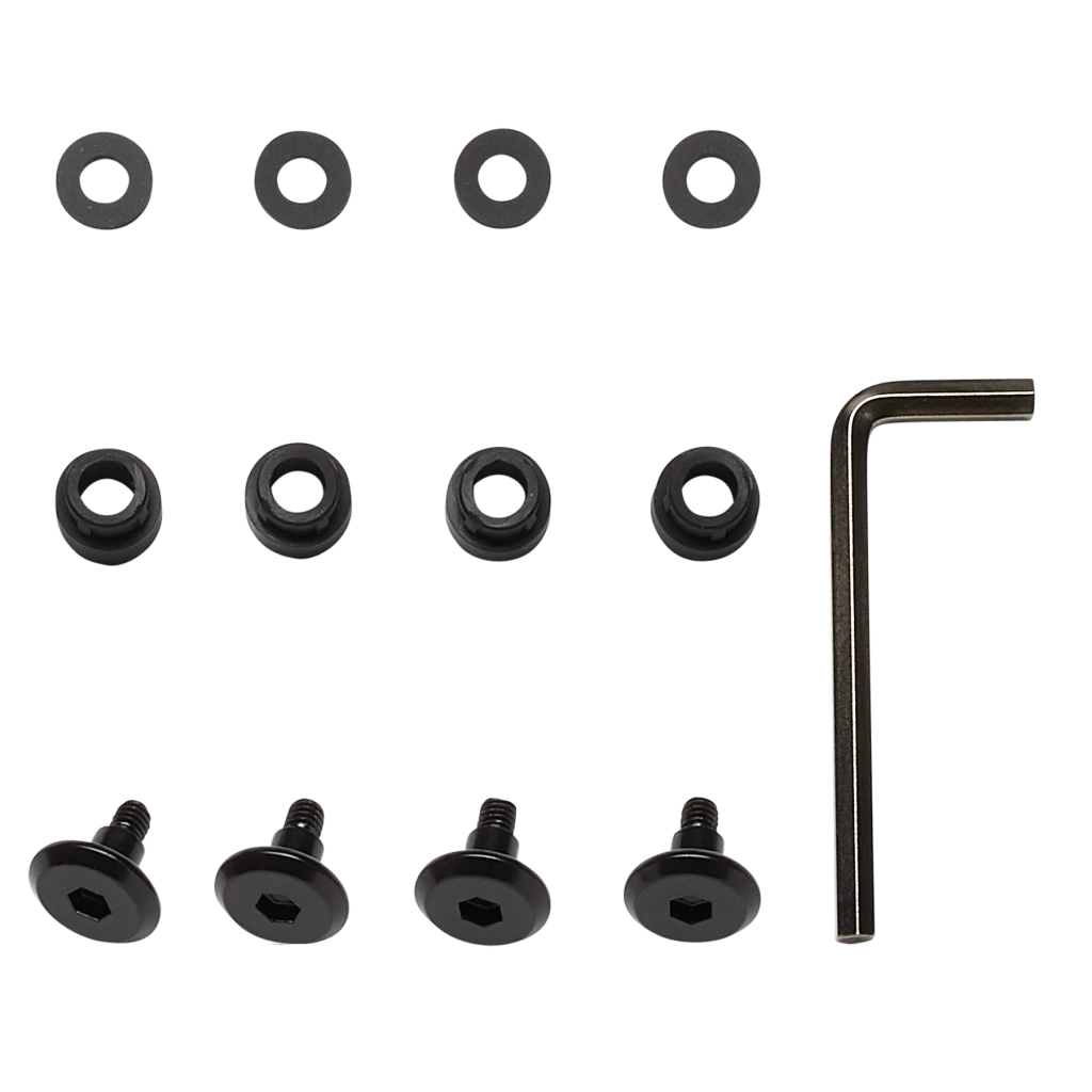 Carbide 275R Tempered Glass/Acrylic Panel Hex Screws, Black