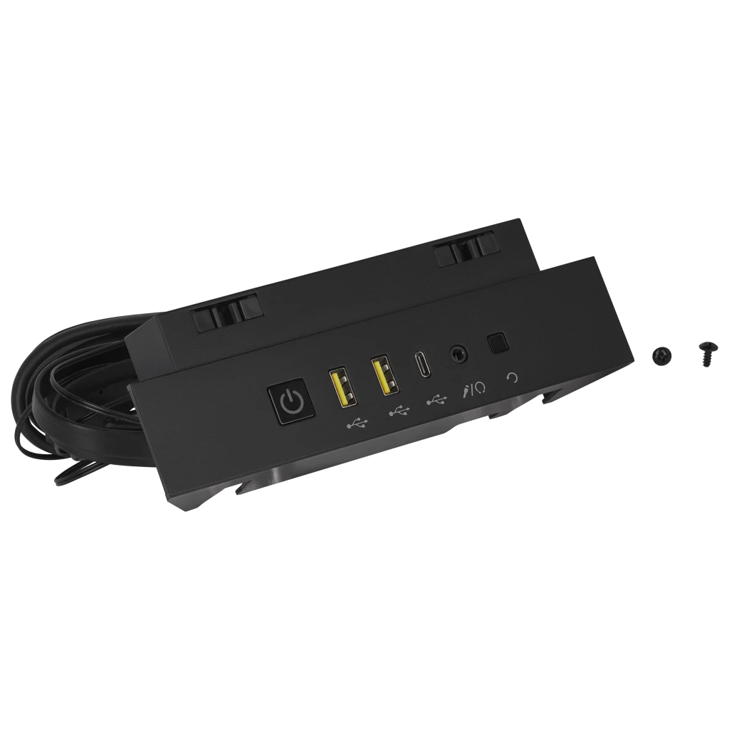 iCUE 5000X/5000D/5000D AIRFLOW I/O Panel, Black