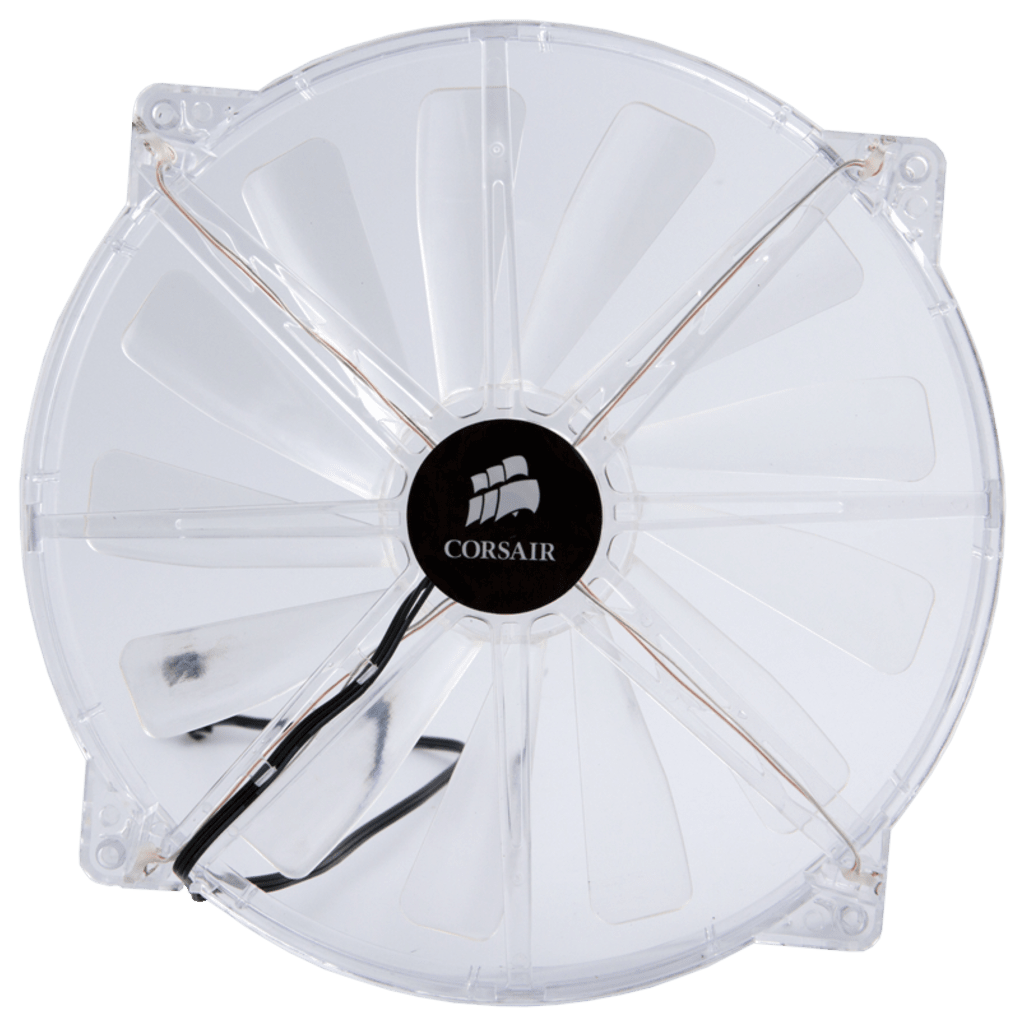 Carbide 500R Case - Side 200mm Fan, Clear with White LEDs