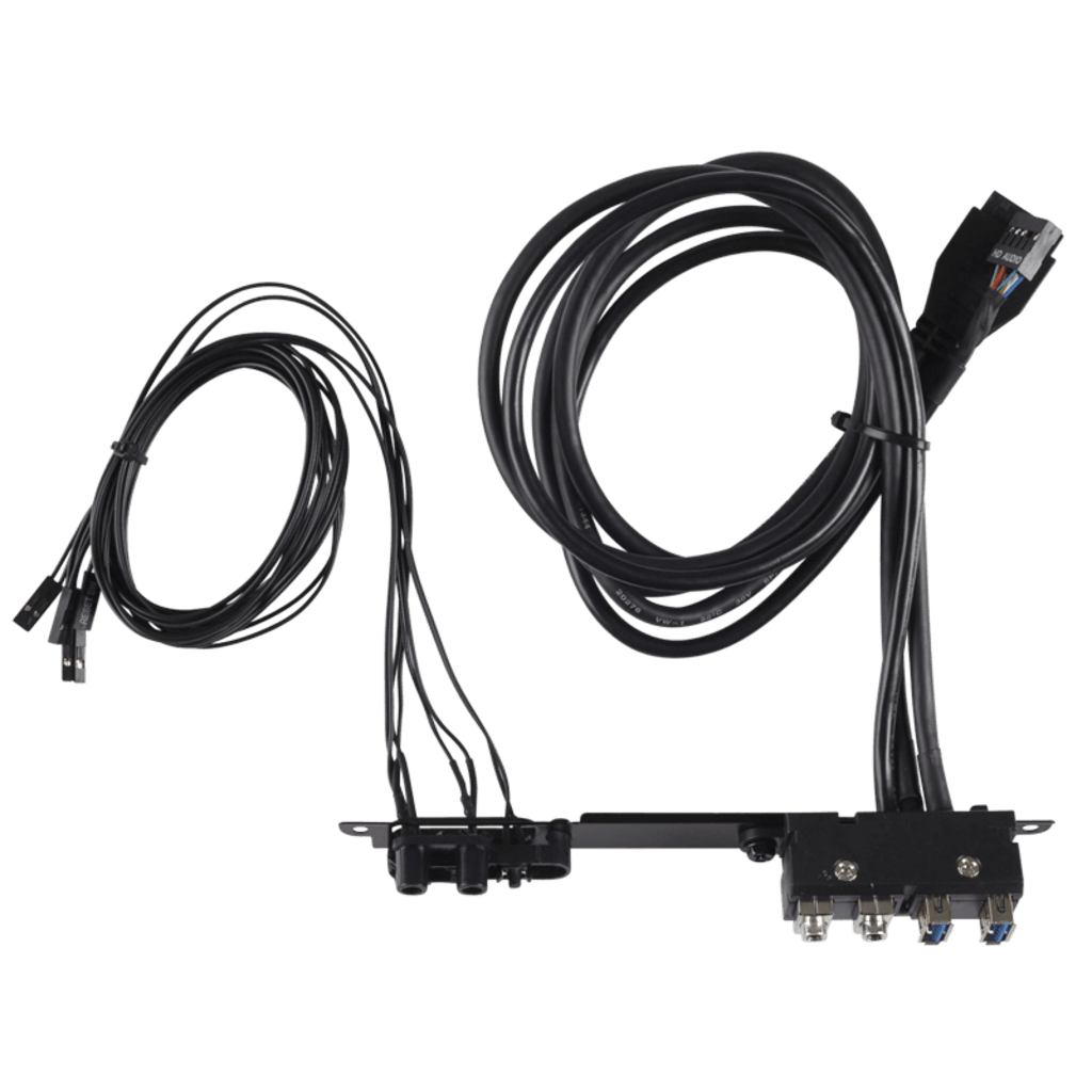 Carbide Series™ 300R Front I/O panel with all cables and connectors