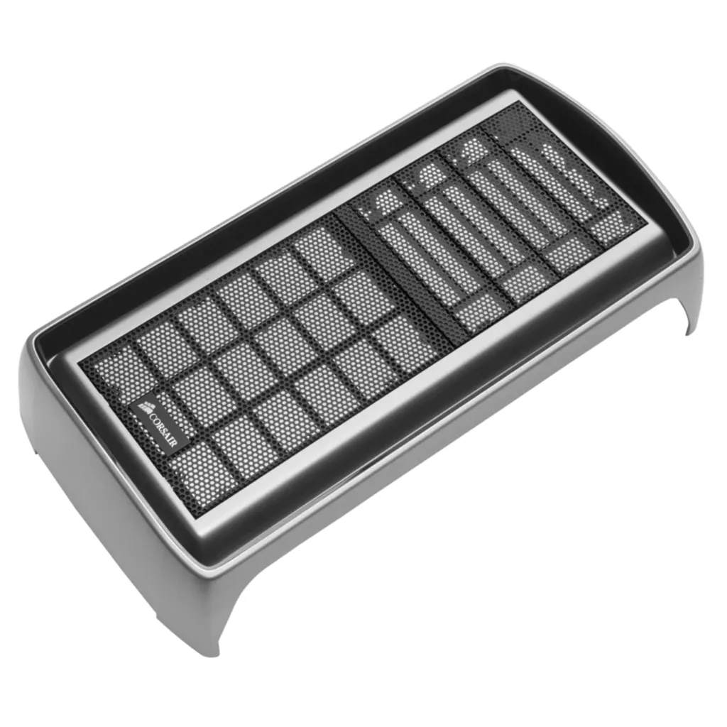 Graphite Series™ 600T Front Fascia (silver) with four (4) 5.25” bay ...