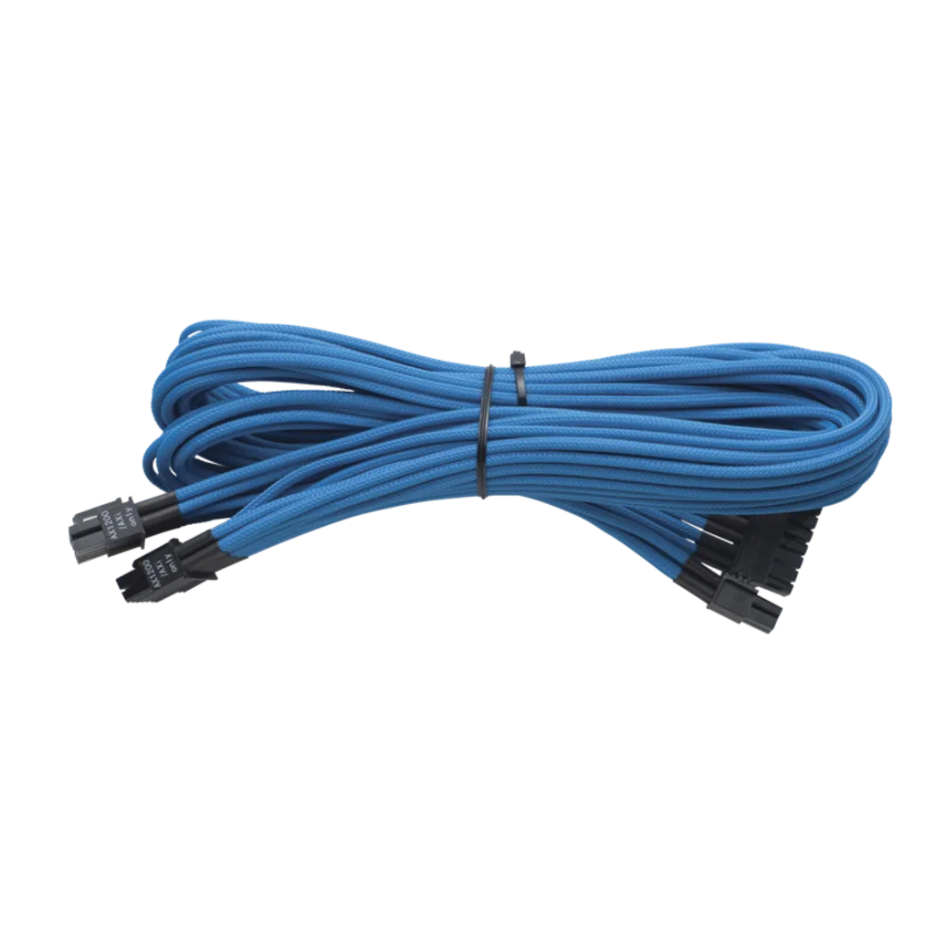 Individually Sleeved 24pin ATX Cable Type 3 (Generation 2), BLUE