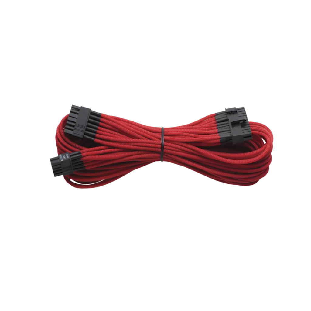 Individually Sleeved ATX Cable 24pin Type 3 (Generation 2), RED