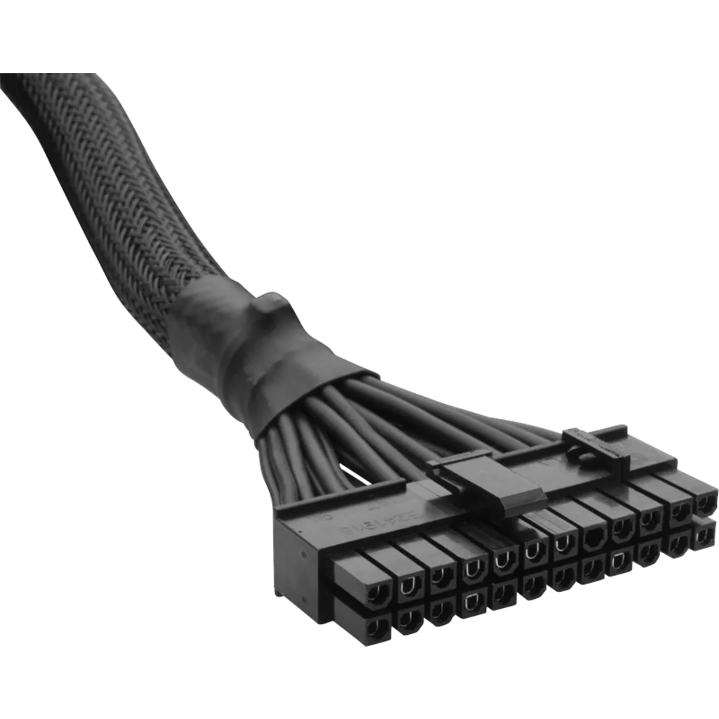 Type 3 Sleeved Black 24pin ATX Cable