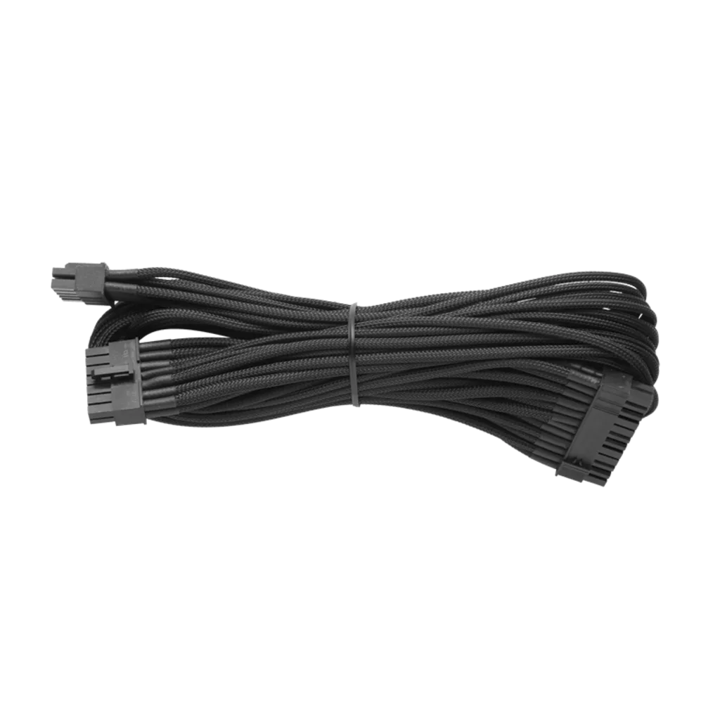 Individually Sleeved 24pin Atx Cable Type 4 Generation 2 Black