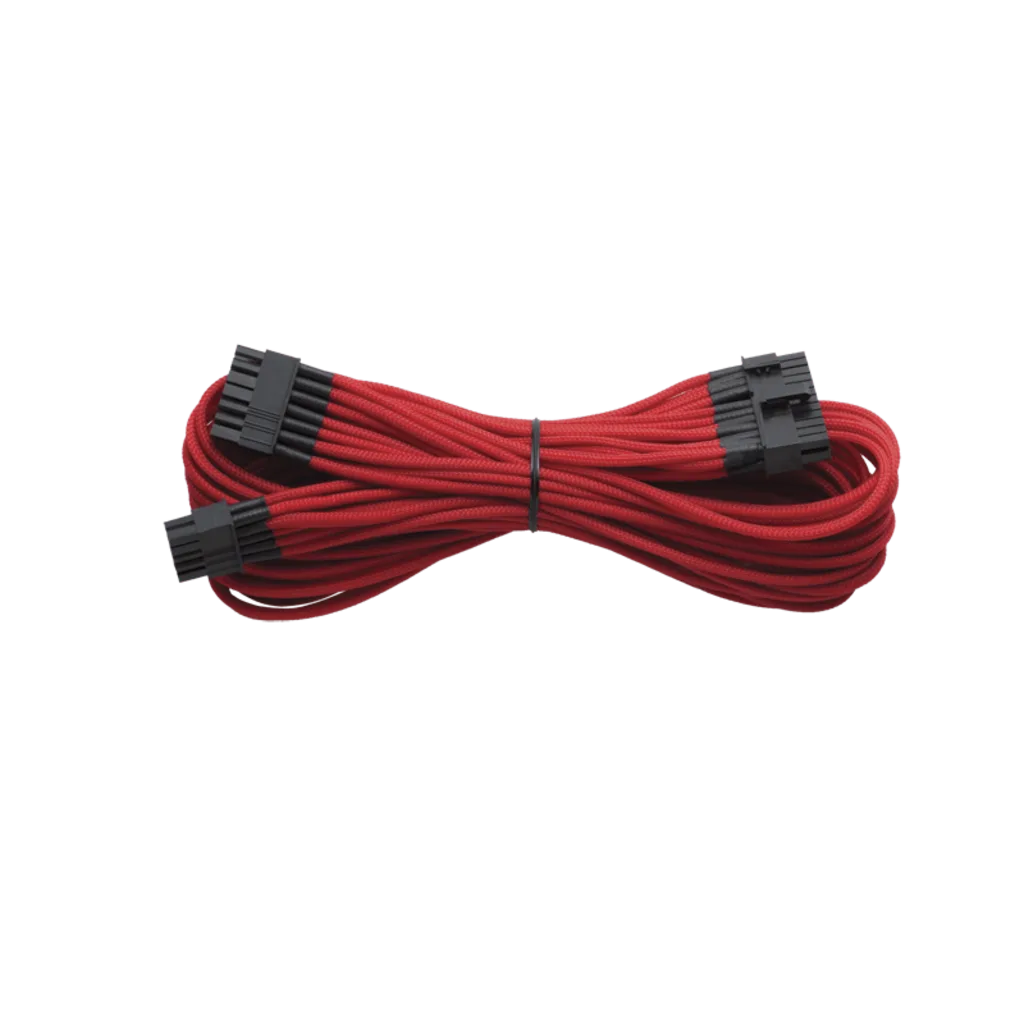 Individually Sleeved 24pin ATX Cable Type 4 (Generation 2), Red