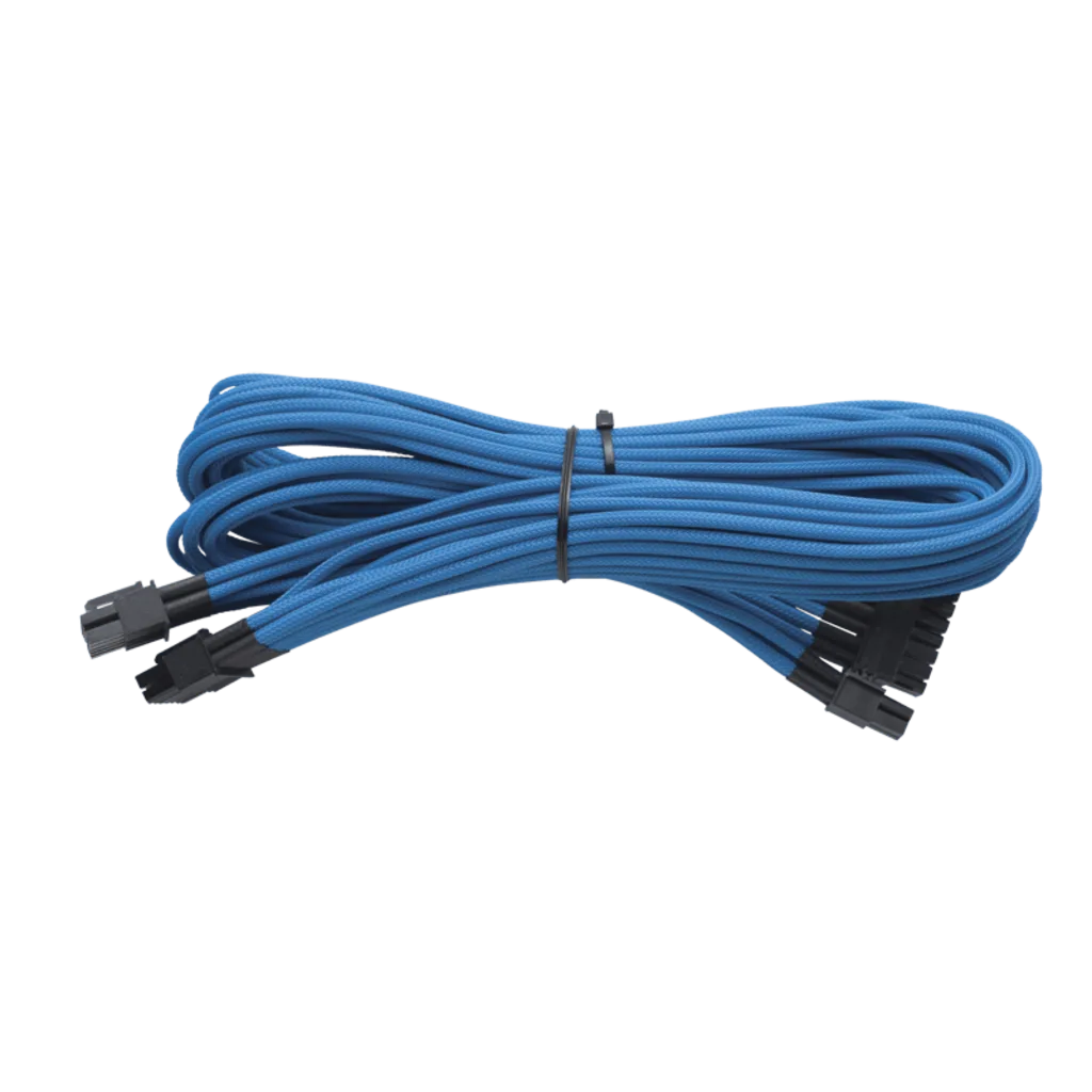 Individually Sleeved 24pin ATX Cable Type 4 (Generation 2), Blue