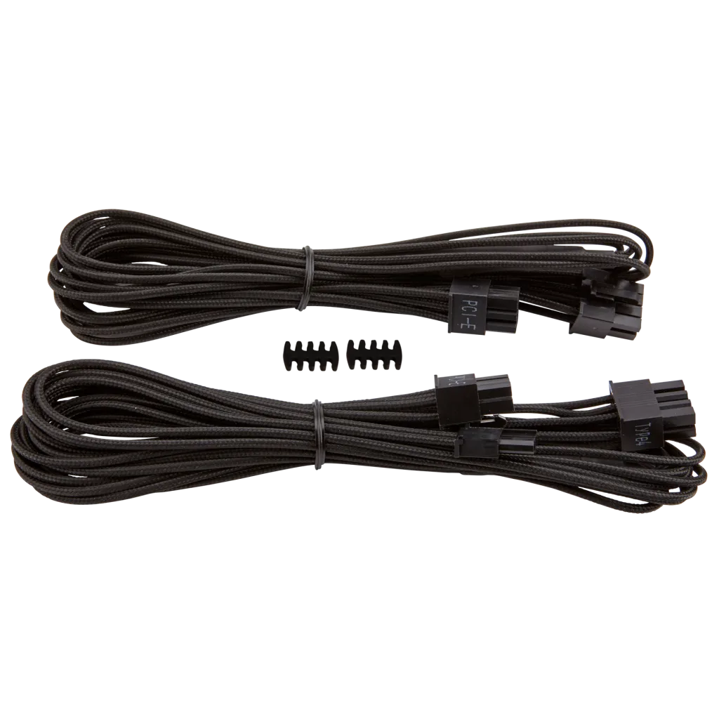 Premium Individually Sleeved PCIe Cables with Single Connector, Type 4 ...